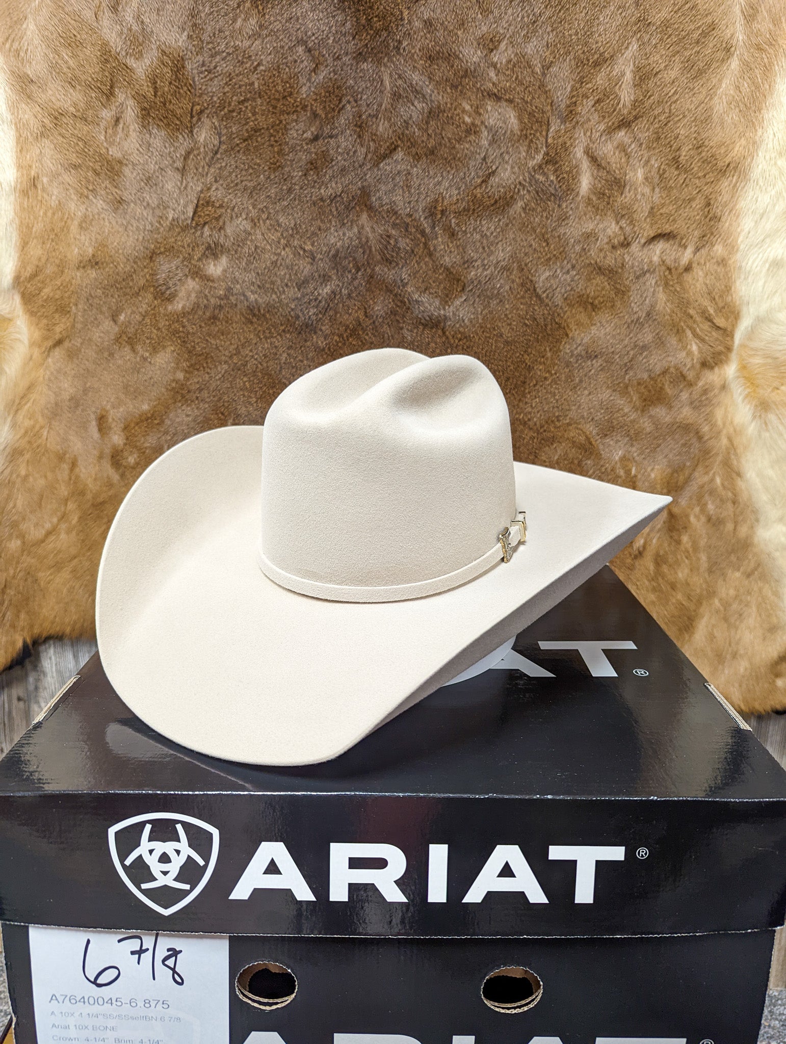 Ariat 10X Fur Felt Hat Bone Color | Las Palmas Western Wear