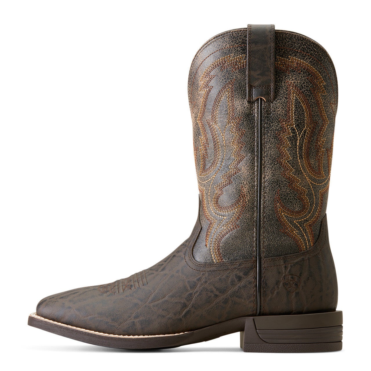 Ariat Men's Chocolate Elephant Print Steadfast Boot Grey - 10046977 ...